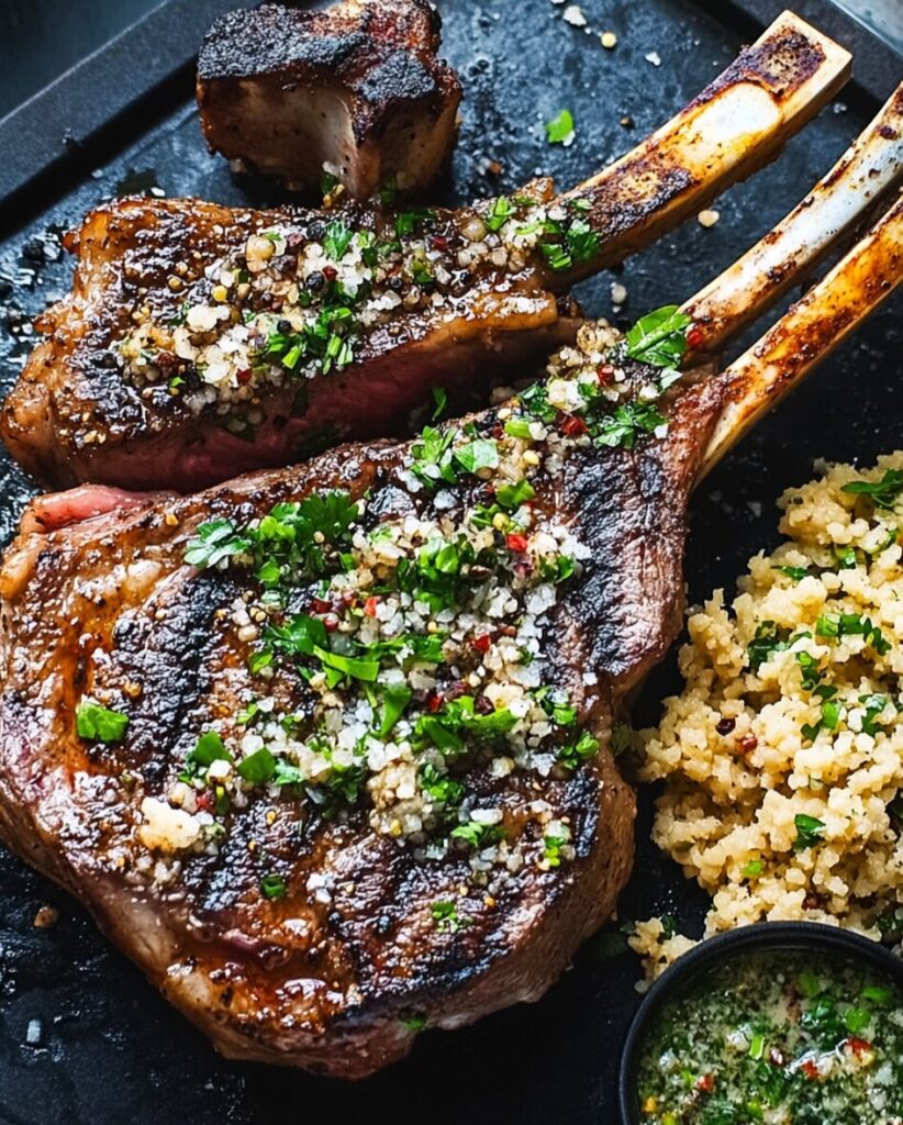 Grilled Tomahawk Steak - Recipessin