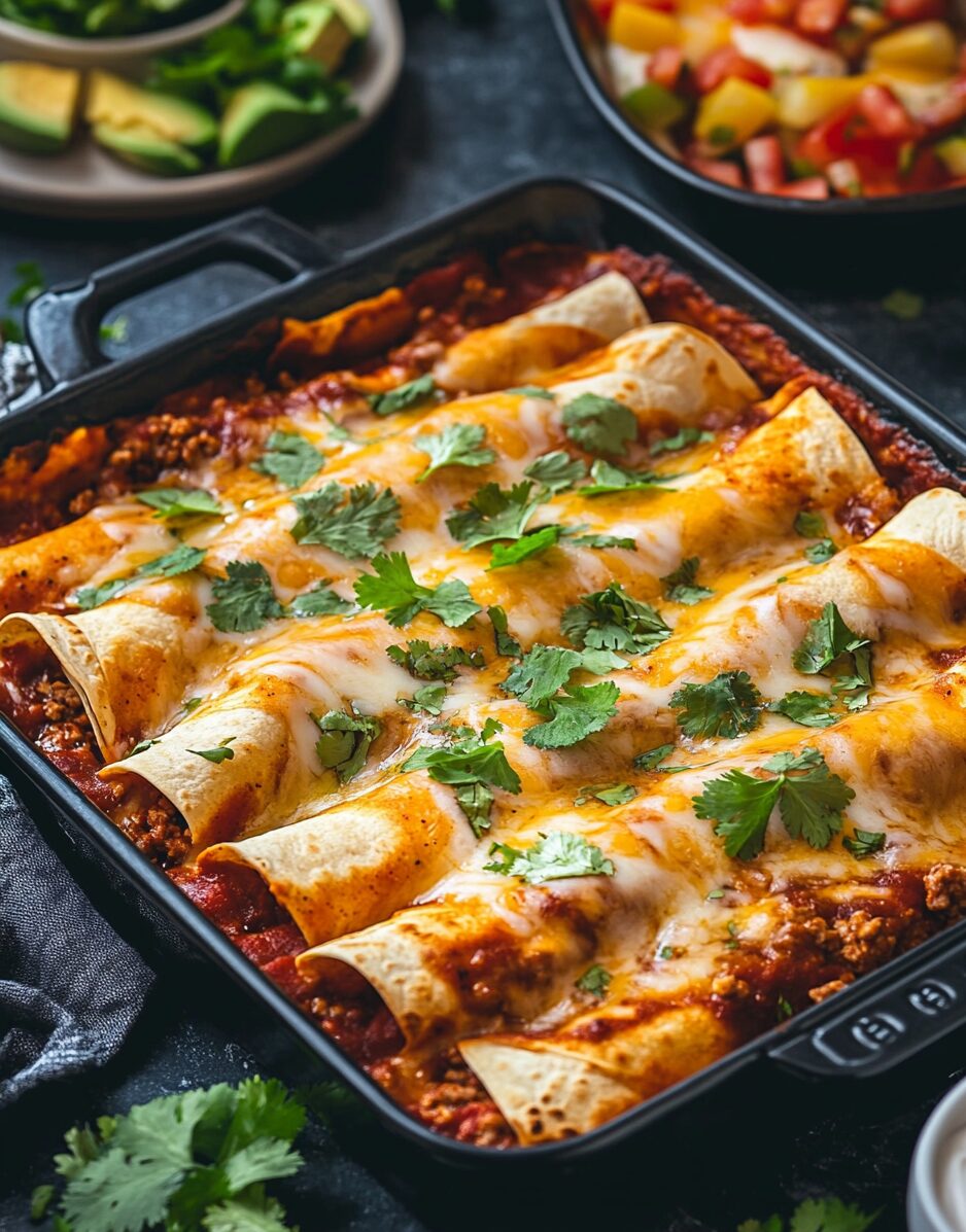 Ground Beef Enchiladas - Recipessin