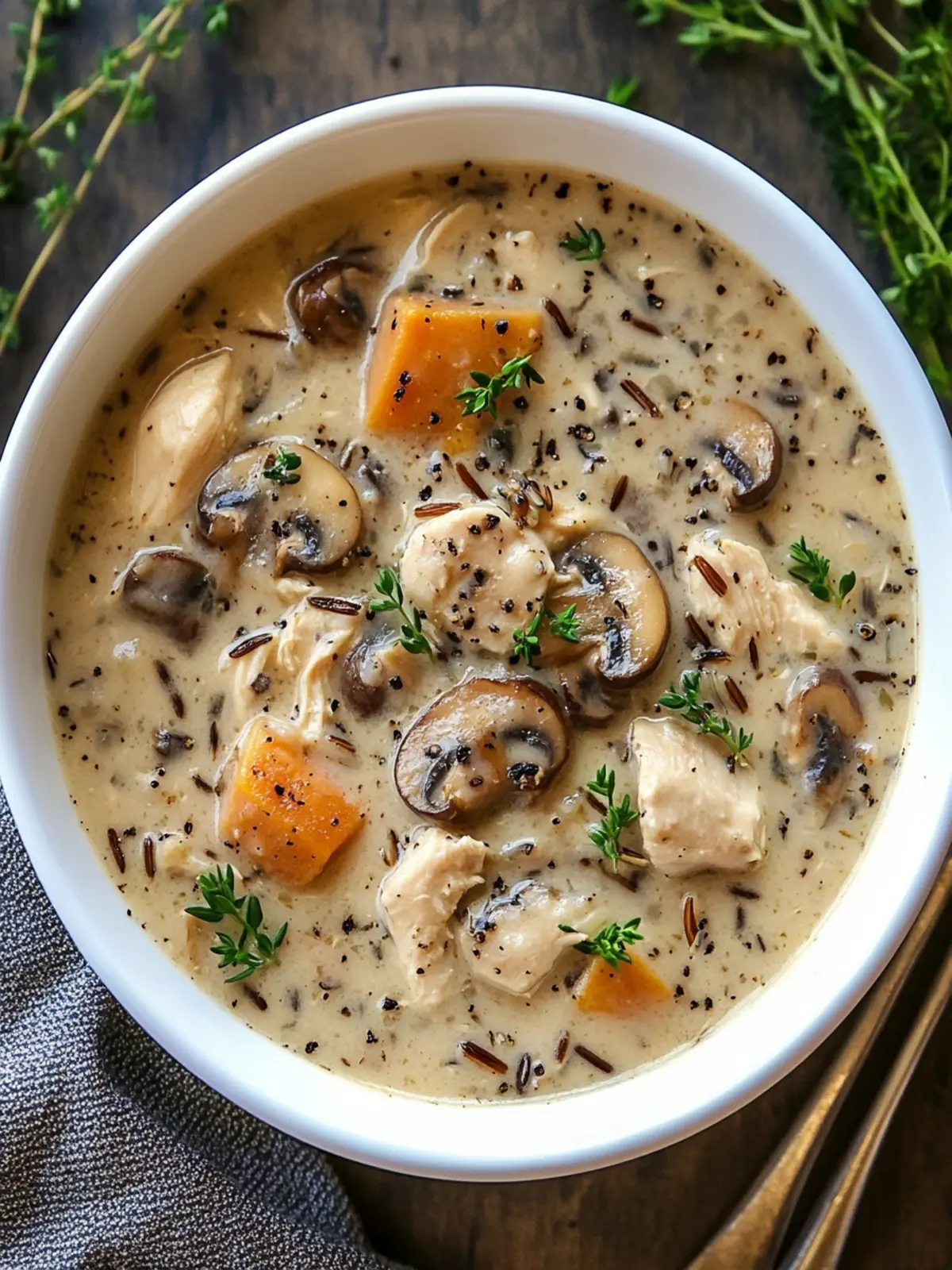 Creamy Mushroom Chicken and Wild Rice Soup for Cozy Nights – Recipessin