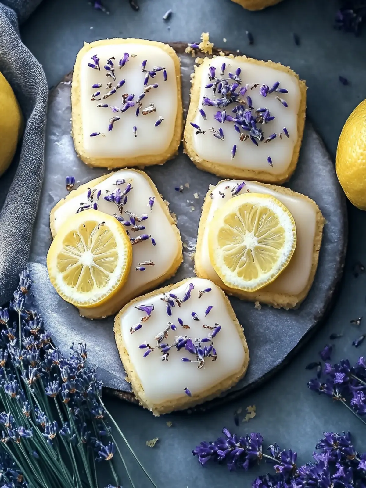 Delightful Iced Lemon Lavender Shortbread Cookies Recipe – Recipessin