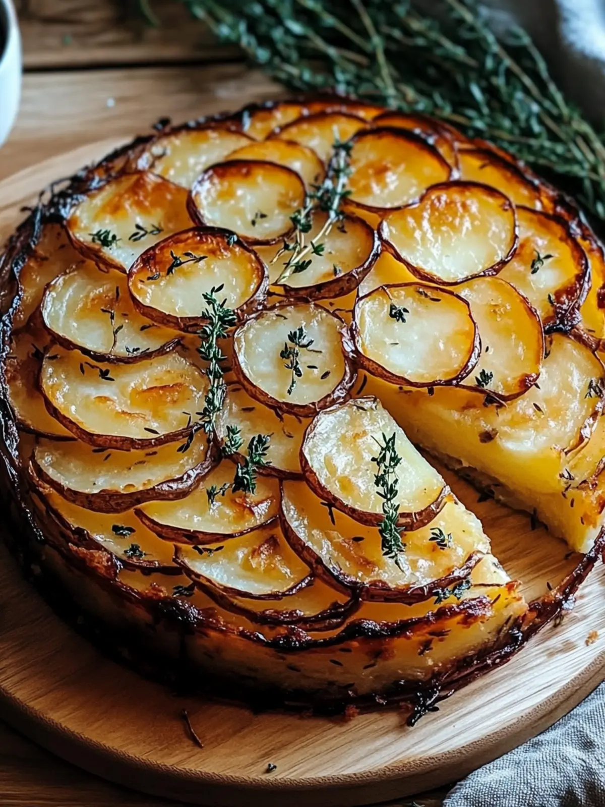 Crispy Balsamic-Thyme Potato Torte: A Veggie Showstopper! – Recipessin
