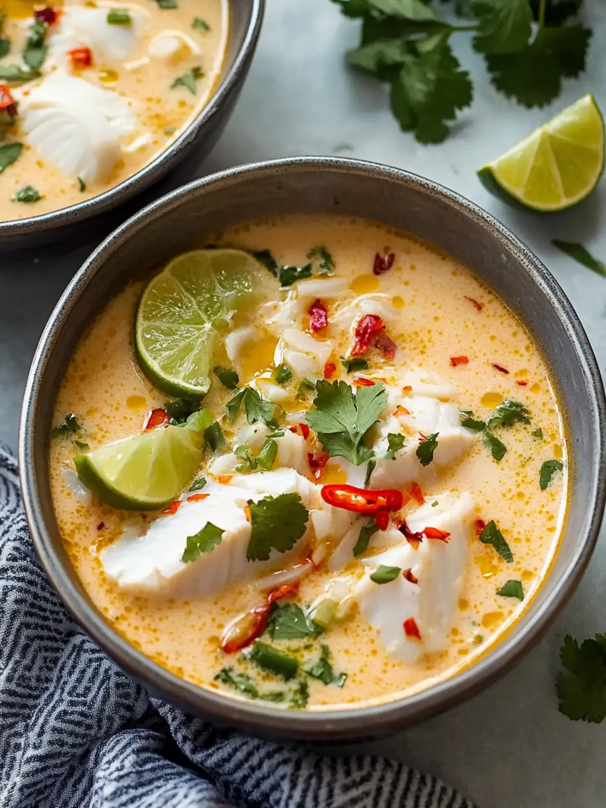 Ultimate Creamy Coconut Lime Fish Soup in 35 Minutes