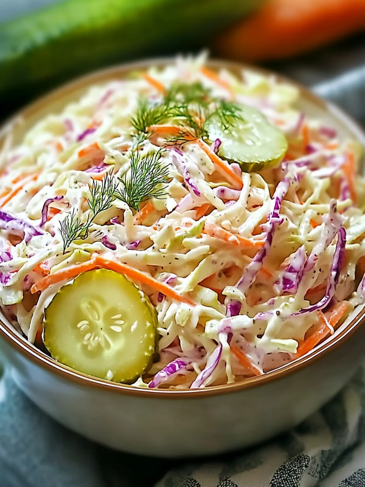 Tangy Dill Pickle Coleslaw: Your Irresistible Summer Side