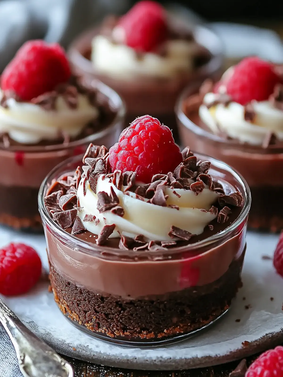Irresistible Marry Me No-Bake Raspberry Chocolate Mousse Cups