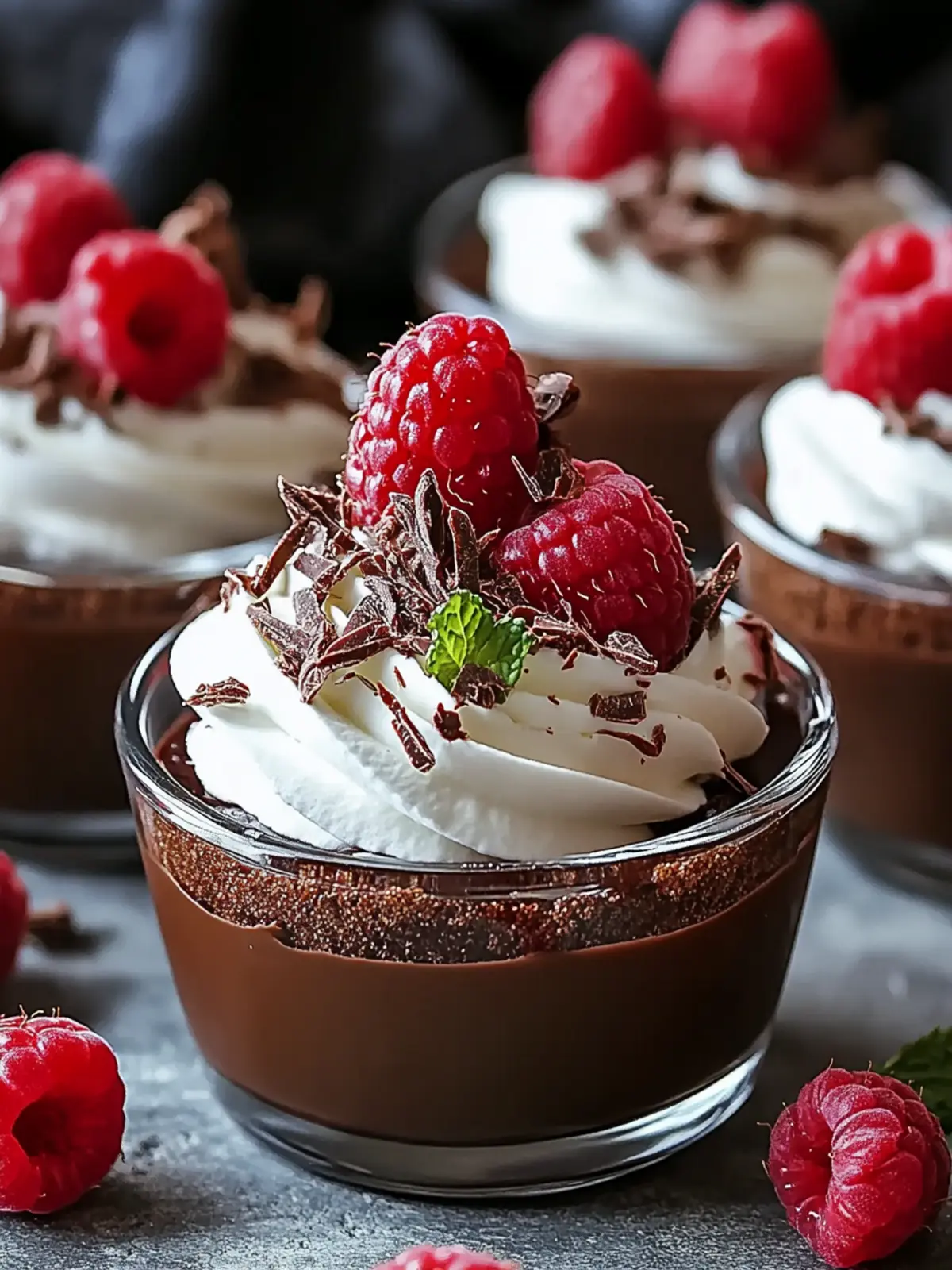 Irresistible Marry Me No-Bake Raspberry Chocolate Mousse Cups