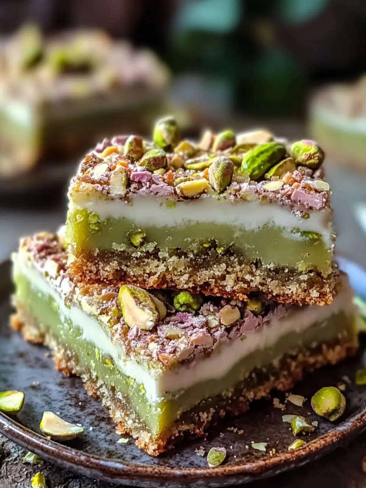 Pistachio Dream Cookie Bars: Irresistible Chewy Delights